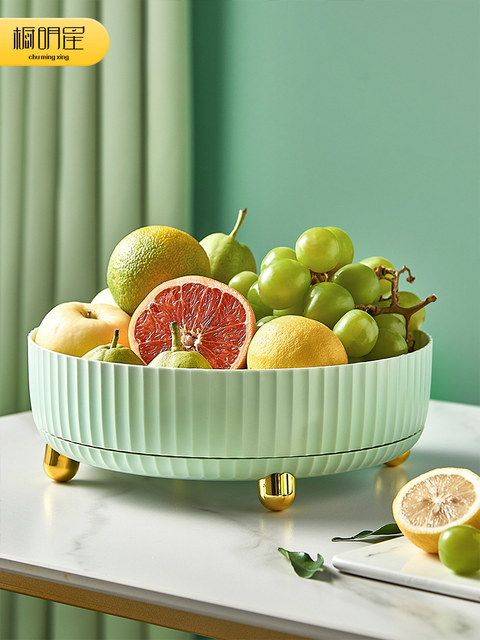Rotating fruit tray living room home fruit tray coffee table internet ...