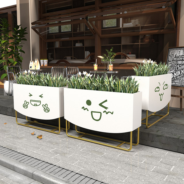 Outdoor Flower Box Combination Kindergarten Creative Partition Plant ...