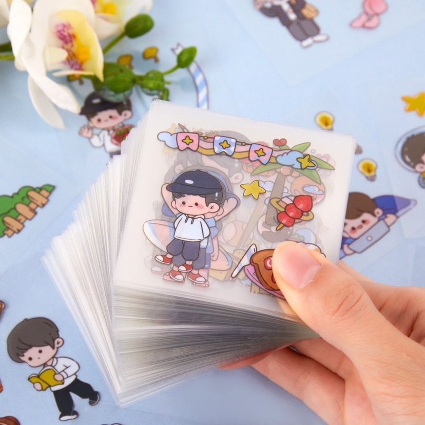 100 pieces of sunshine boy notebook sticker set cute cartoon notebook ...