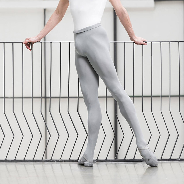 Weimo imported men's ballet tights ballet pantyhose adult dance black ...