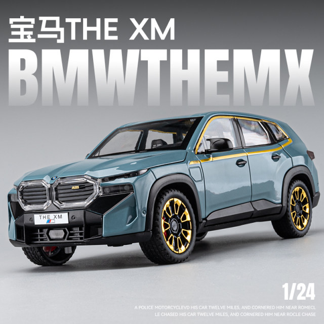 1:24 BMW XM car model new energy simulation alloy car model ornaments ...