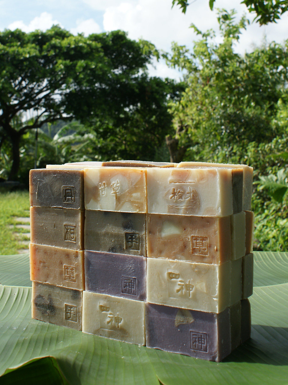 Savon artisanal à l'armoise Ayuan - Huile essentielle naturelle pour le visage et le corps