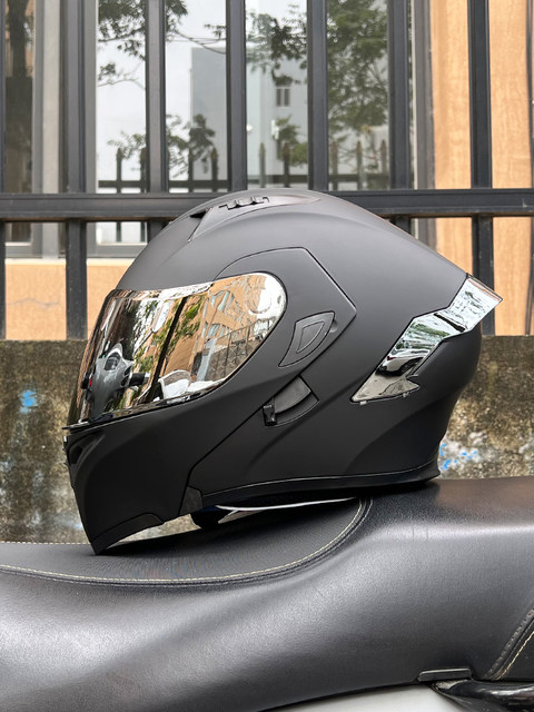 ORZ motorcycle helmet men's and women's open-face helmet double-mirror ...
