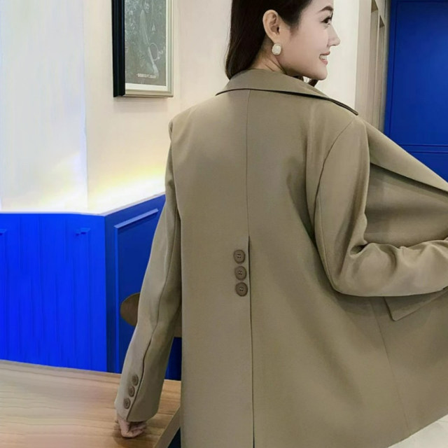 Black small suit jacket for women 2025 new spring and autumn small ...
