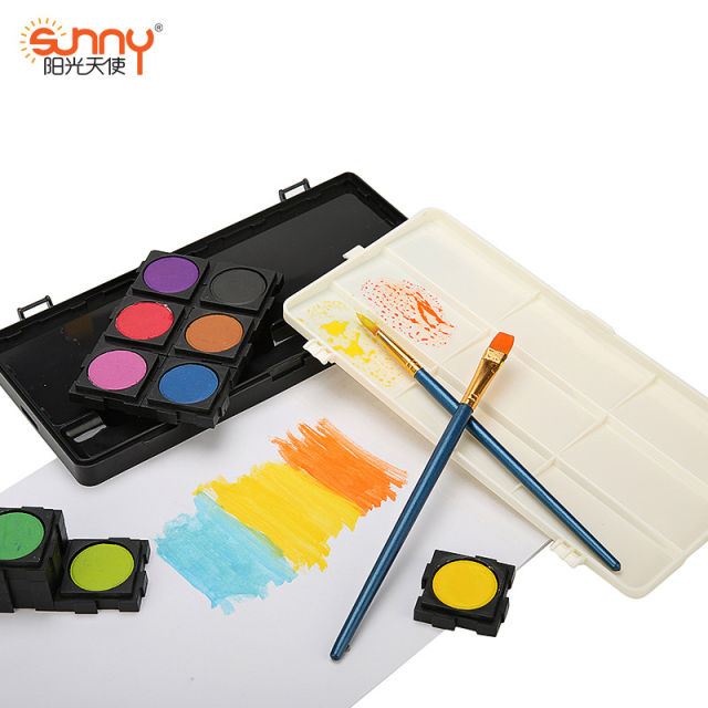sunny angel solid watercolor set solid gouache beginner watercolor ...