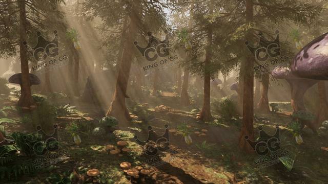 UE5 unreal fantasy forest scene material FantasyForestForestEnvironment