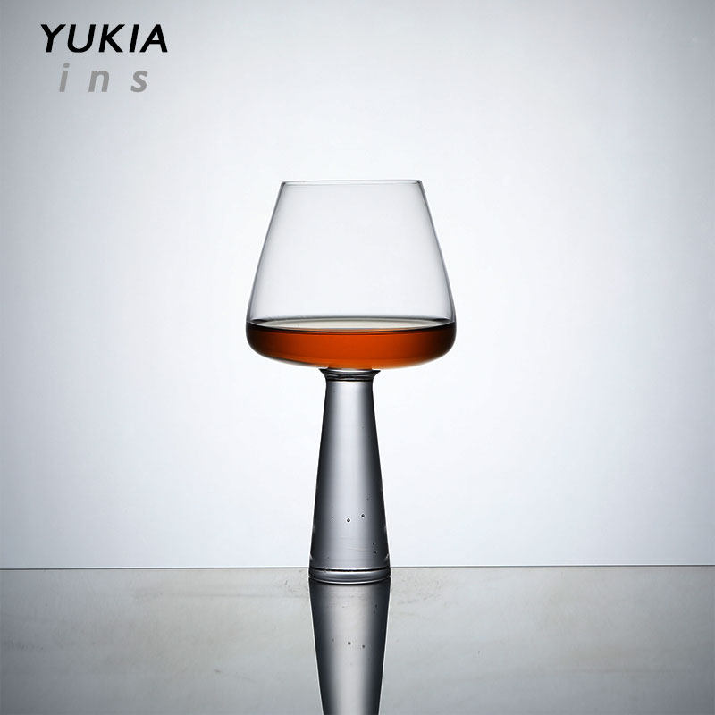 Chamvin Vintage Rødt Vinglass - Japansk Stil Krystallglass