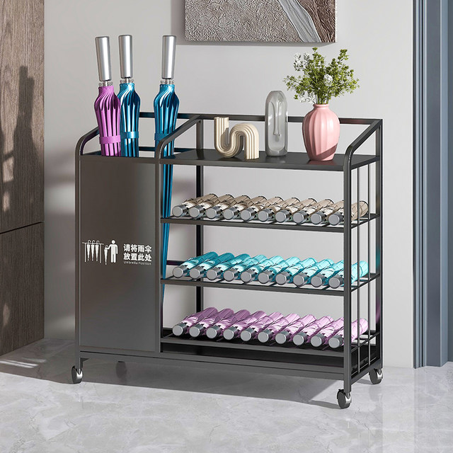 Umbrella stand hotel lobby commercial large-capacity umbrella storage ...