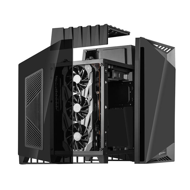 SilverStone LD03-AF ITX sea view room small case/vertical air duct/120 ...