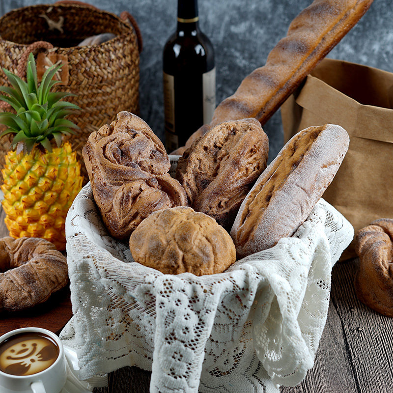 Xin badou PU Foam Baguette Rye Bread Model - Realistic Food Display
