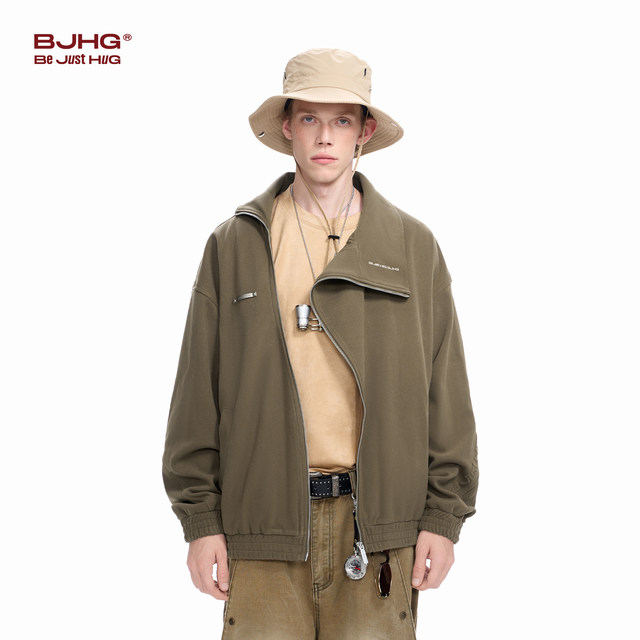 BJHG reckless side zipper jacket for men and women autumn trend brand ...