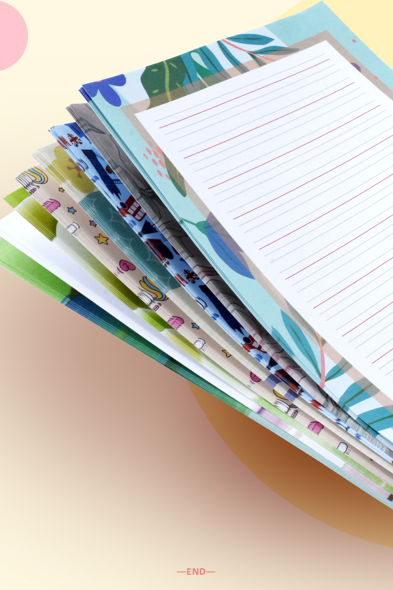 Calligraphy practice paper - 5 sheets each of 8 types of b5 four lines [40 sheets] 100g paper ...