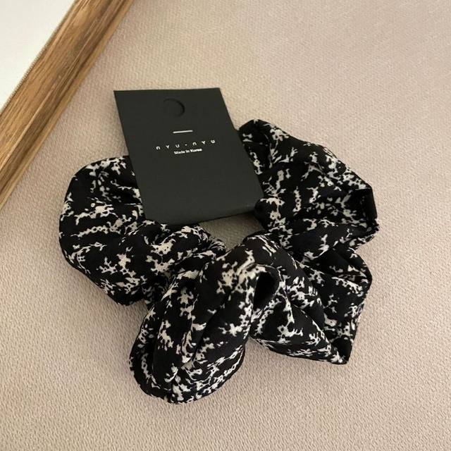 Korean style high-end versatile simple floral large intestine hair tie ...