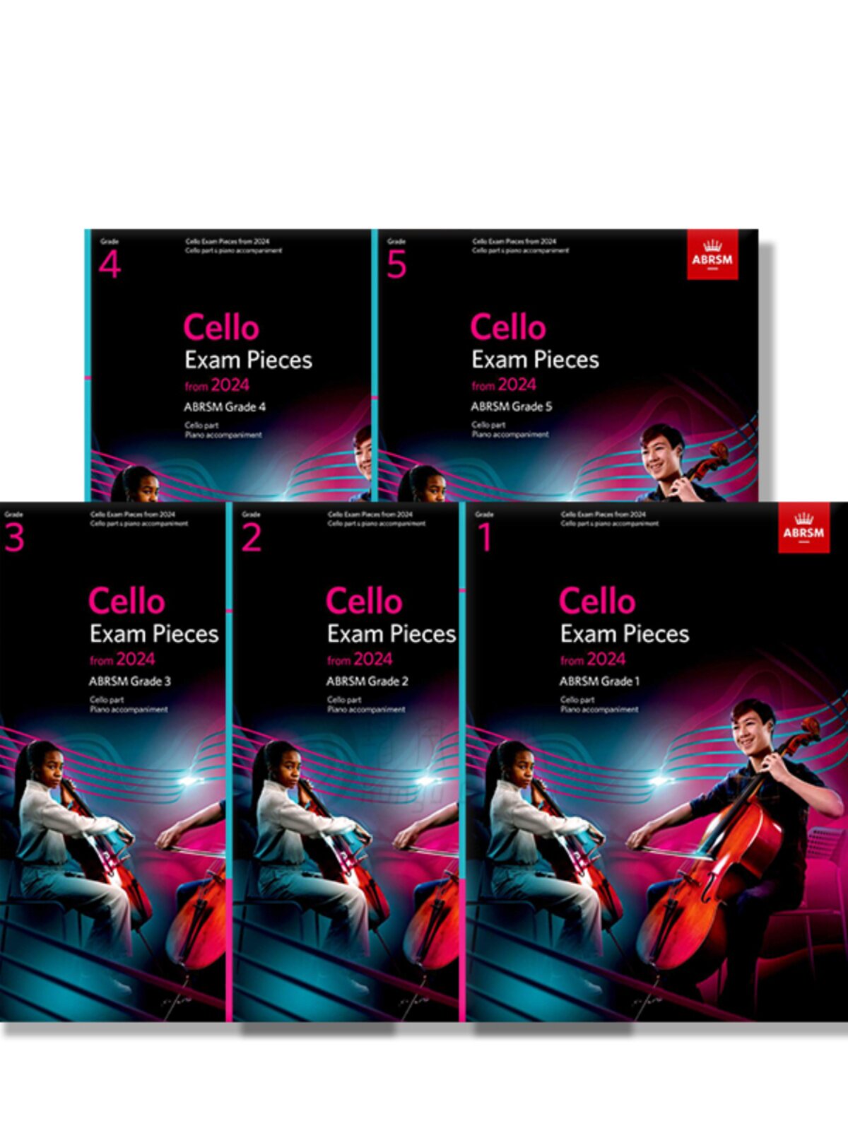 ABRSM Cello Prüfungsstücke 2024: Grade Initial-5 (Original Notenbuch)