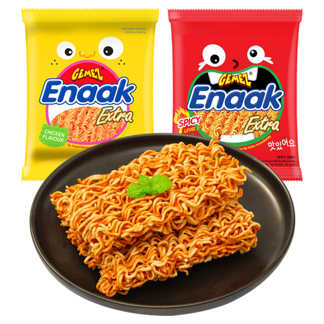 Indonesia imported GEMEZ chicken noodles crispy noodles snack noodles ...