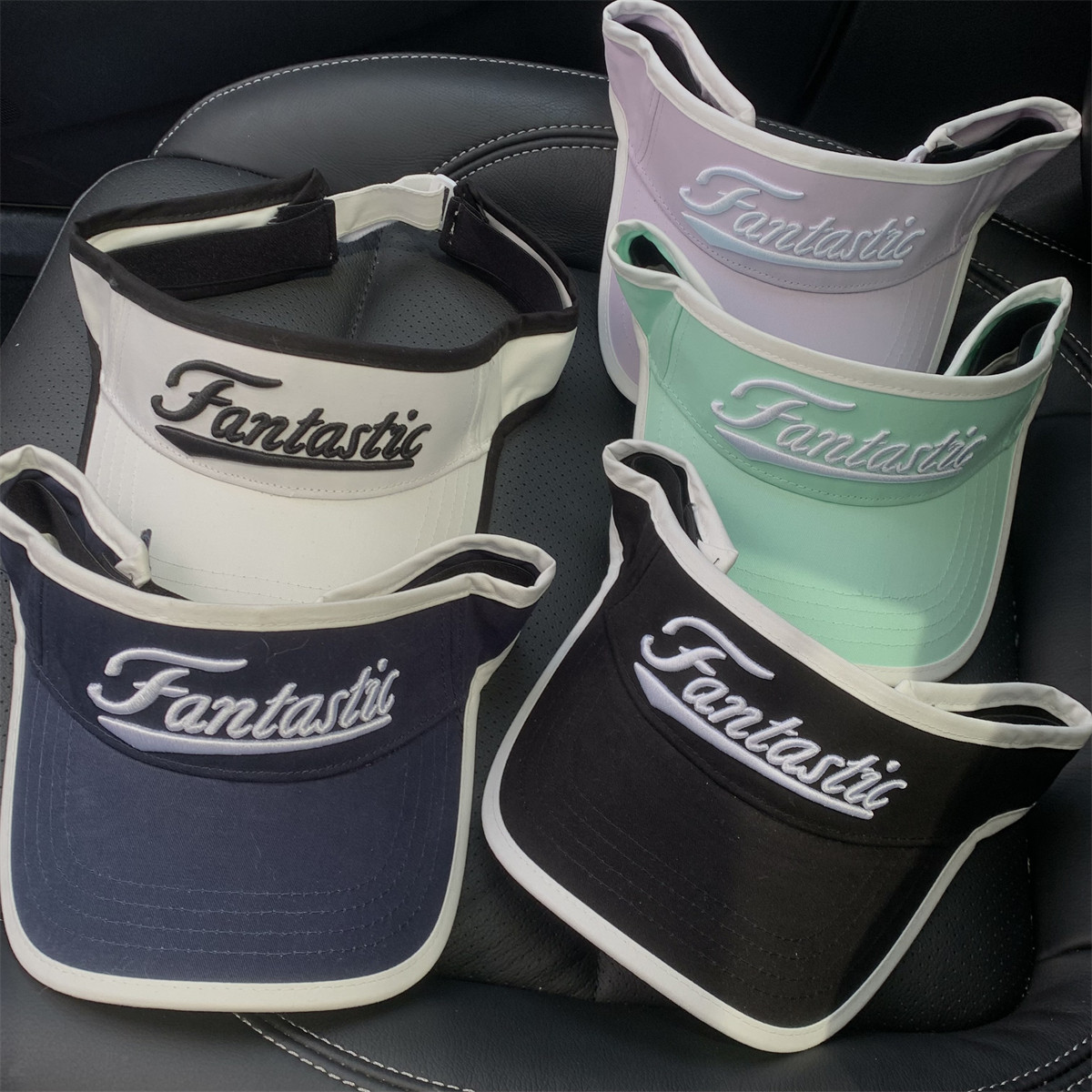 American empty top hat embroidery letters sun protection ponytail hat ...