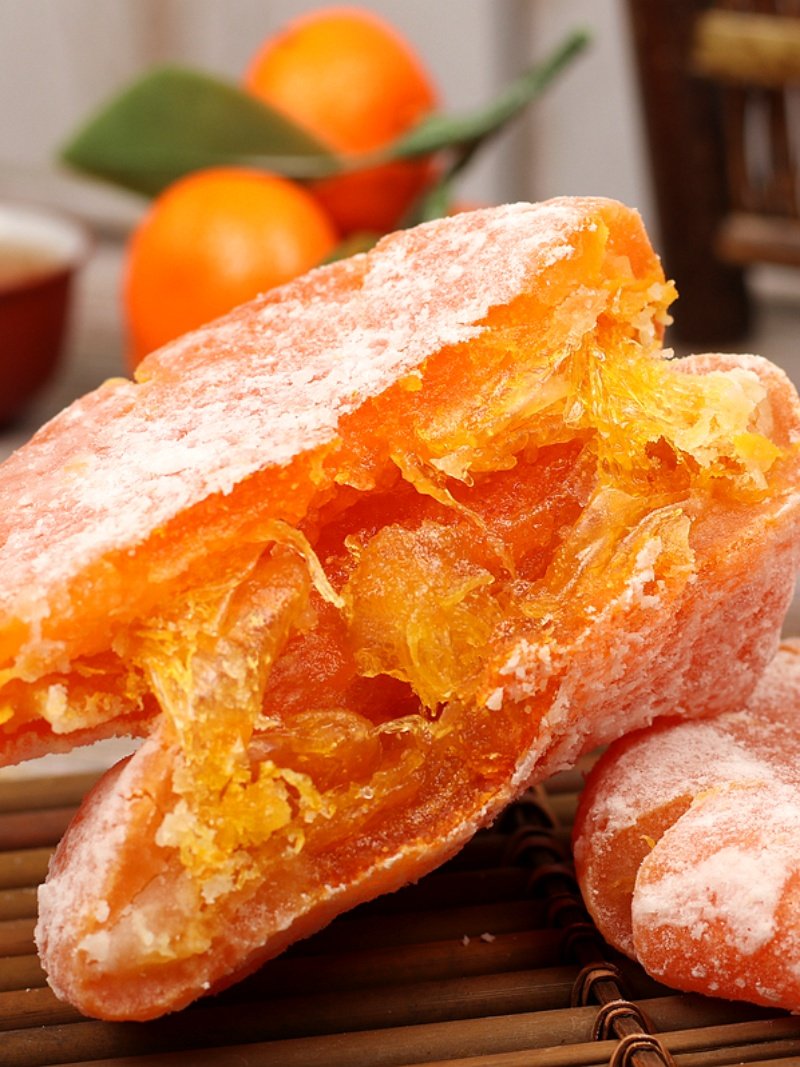 Chaozhou Tangerine Cake - 500g Traditional Orange Flavored Sweet Treat