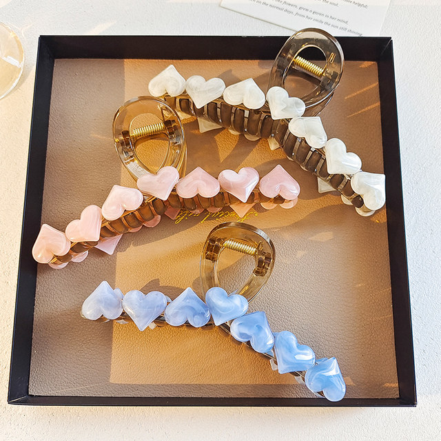 Fresh Korean style grab clip for women 2024 new high-end simple clip ...