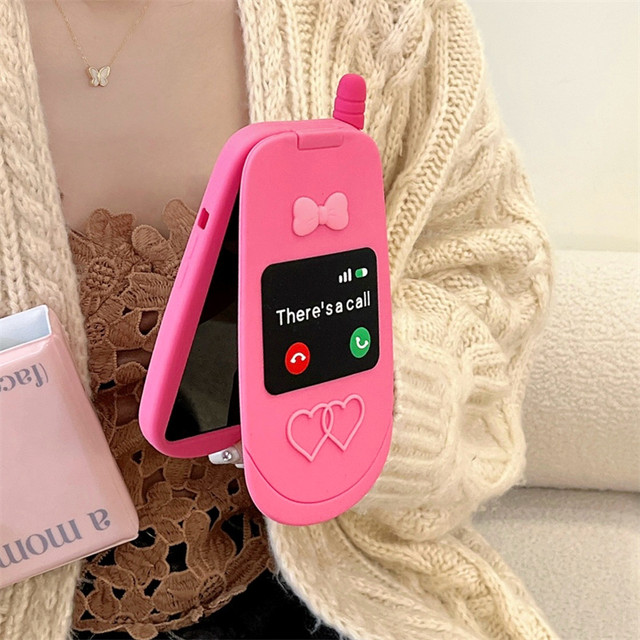 Flip mirror mobile phone shape suitable for Apple 15promax mobile phone ...