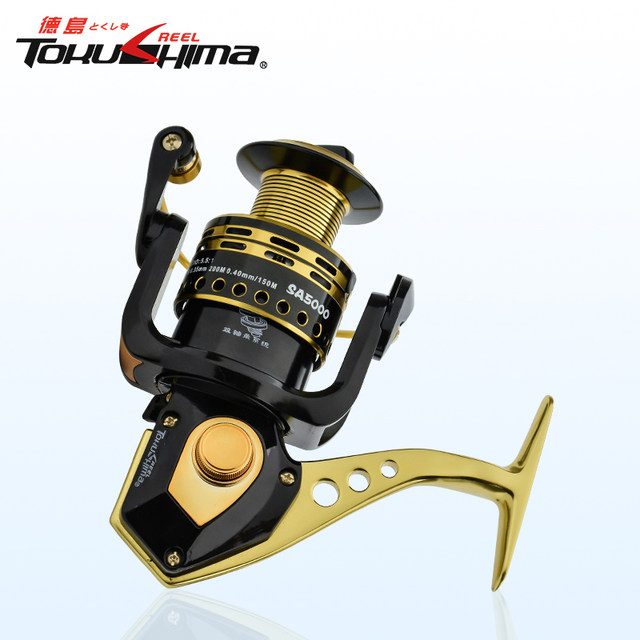 Tokushima fishing reel full metal wire cup fishing reel 12-axis SA fish ...