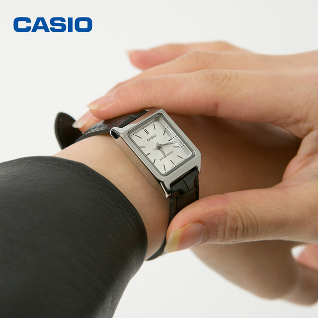 Casio Casio watch women's small square light luxury niche ins style student style electronic LTP ...