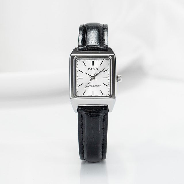 Casio Casio watch women's small square light luxury niche ins style student style electronic LTP ...