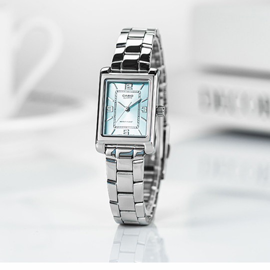 casio Casio watch women's retro small squares student light luxury niche quartz LTP-1234DD-2A
