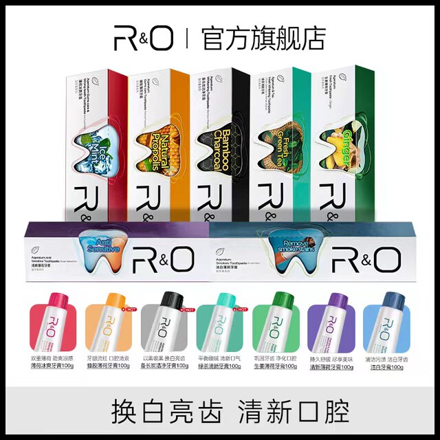 RO White Toothpaste freshens your breath, prevents cavities, solidifies ...
