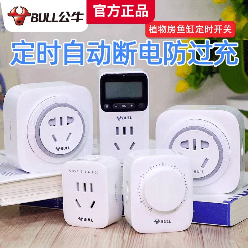 Bull Timer Home Electric Car Battery Fish Tank Charging Power Outlet ...
