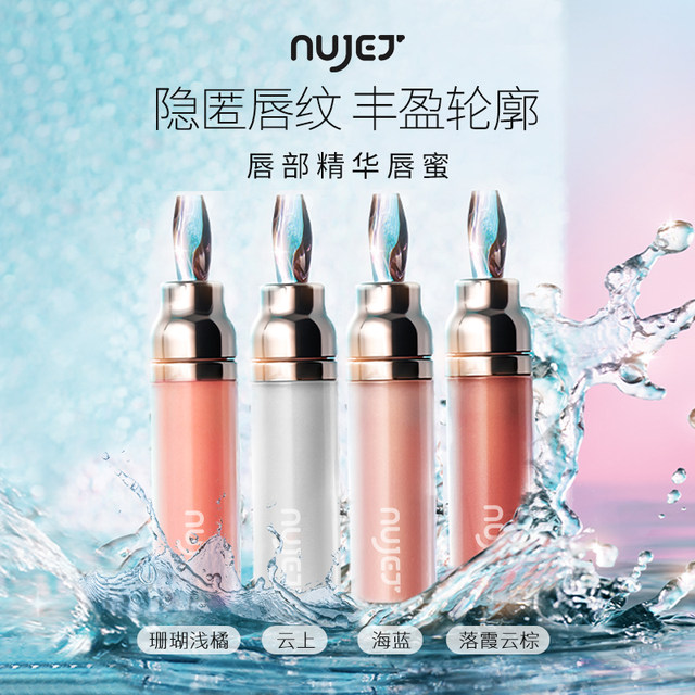 French NUJET Light Luxury Plumping Essence Lip Gloss Mirror Nude ...