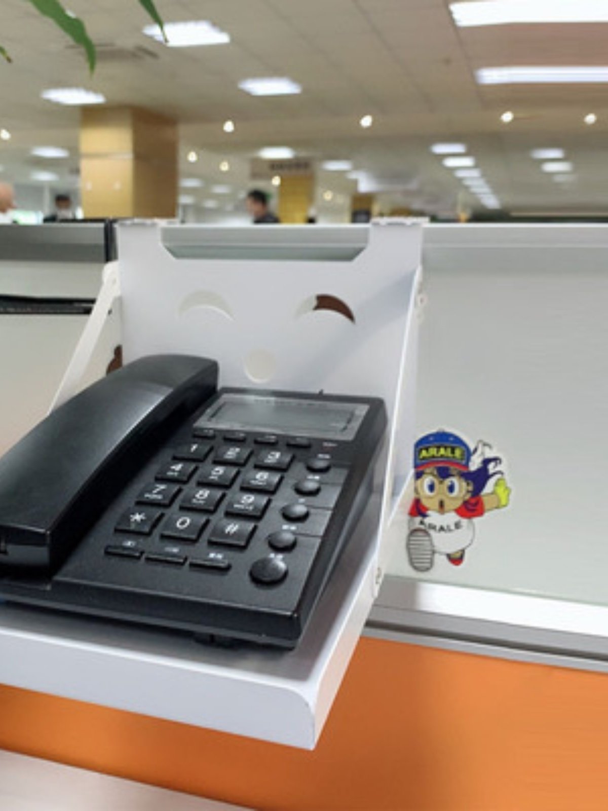 Desk Phone Rack Desktop Storage Hanging Basket Landline Phone Holder