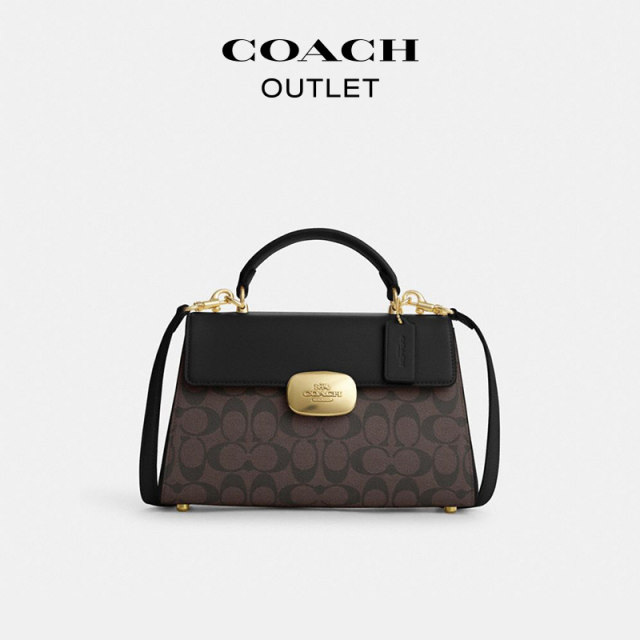 COACH/Coach Outlet Women's Classic Logo Presbyterian ELIZA Top Handle ...