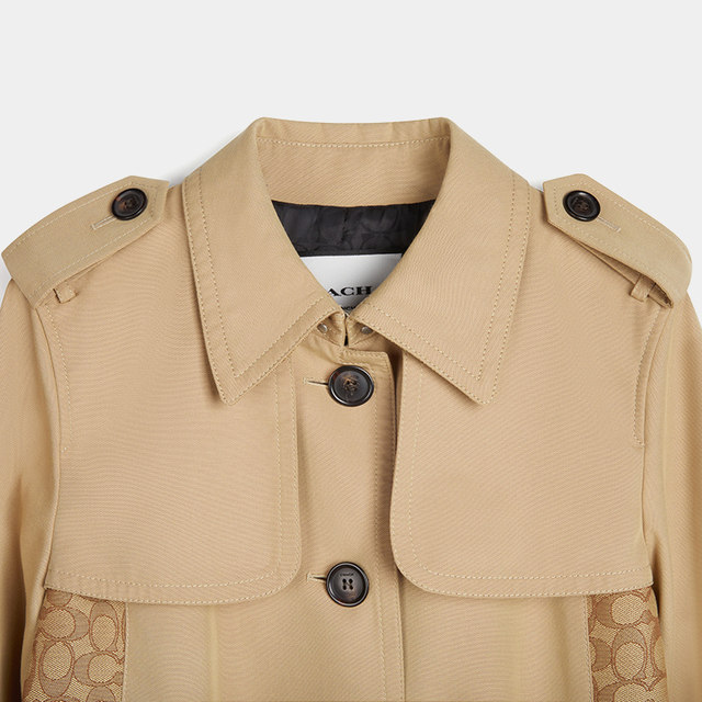 COACH Outlet Women's Classic Logo Sewing Coat