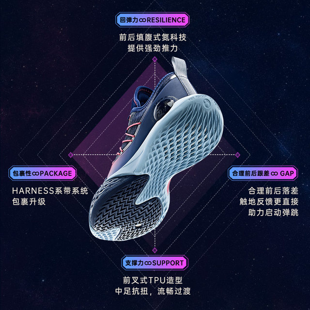 ANTA Skyline 2丨Nitrogen technology basketball shoes lightweight rebound ...