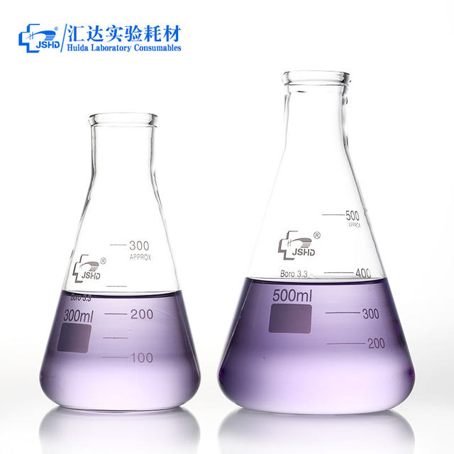 Huida Erlenmeyer flask Erlenmeyer flask shaker flask High borosilicate ...