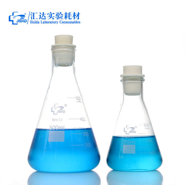 Huida Erlenmeyer flask Erlenmeyer flask shaker flask High borosilicate ...