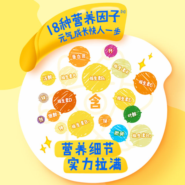 Yili Flagship Store QQ Star Children's Growth Student Milk Powder Children and Teenagers High ...