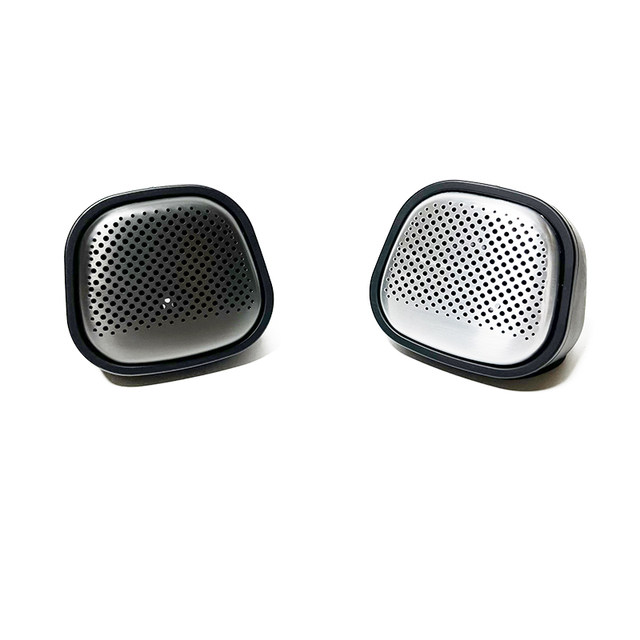 Tweeter base external protective cover stainless steel brushed panel ...