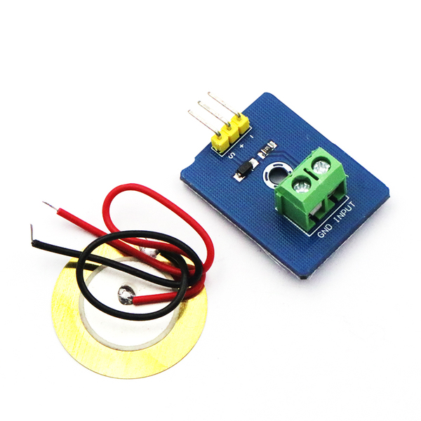 Analog Piezoelectric Ceramic Vibration Sensor Building Block DIY Module ...