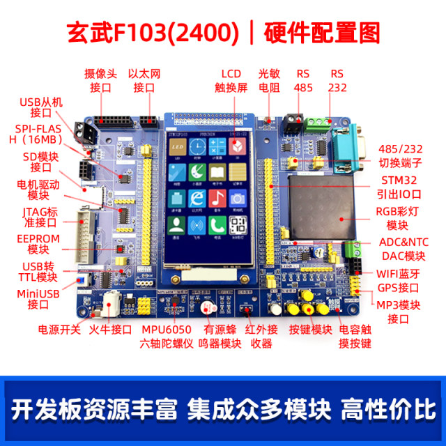 STM32F103zet6 Development Board Experiment ARM3 Embedded Study Single ...