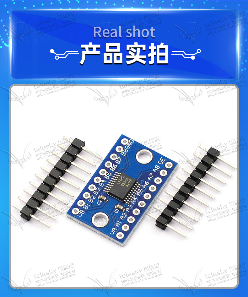 TXS0108E 8-Bit Bidirectional Voltage Converter Module - High-Speed Full ...