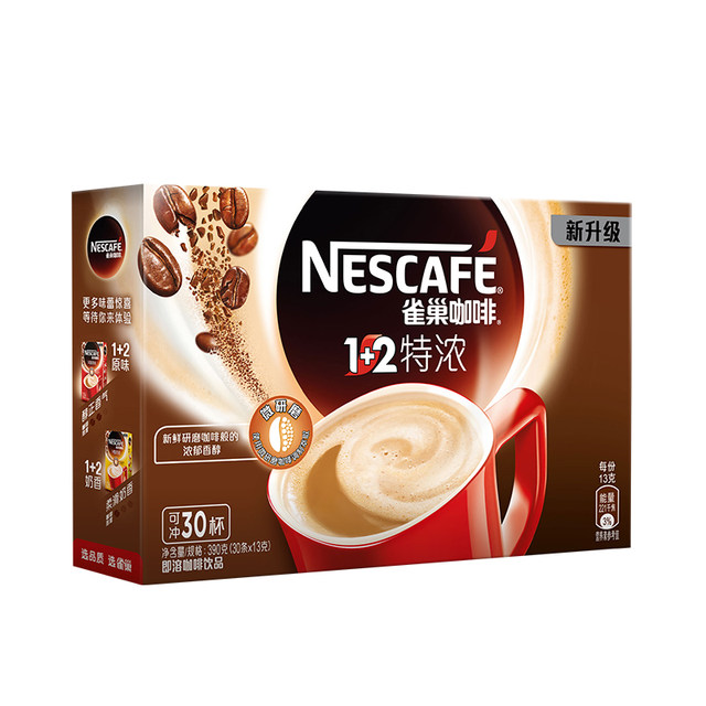 Nescafé 1+2 micro-ground extra strong three-in-one coffee powder 30 ...