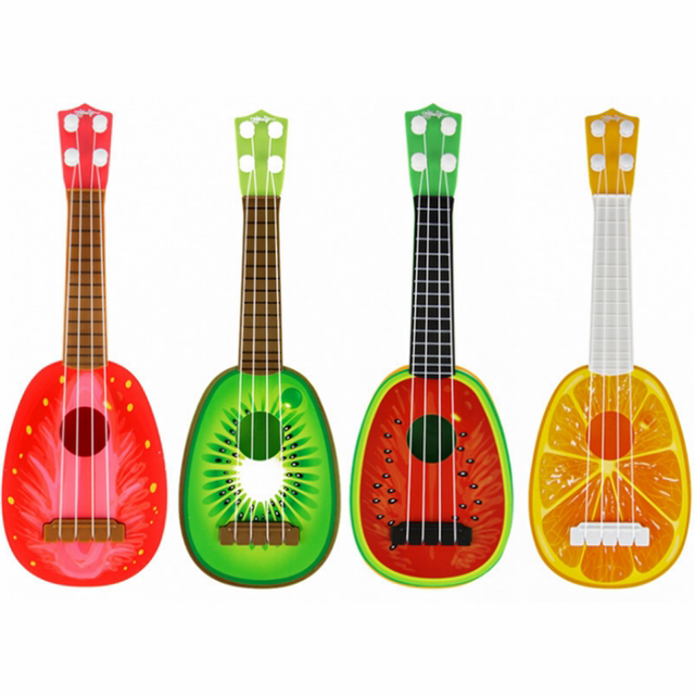 Children's new simulated fruit guitar can play ukulele toy baby gift ...