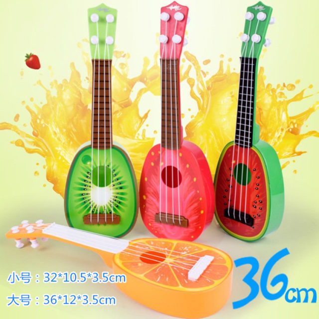 Children's new simulated fruit guitar can play ukulele toy baby gift ...