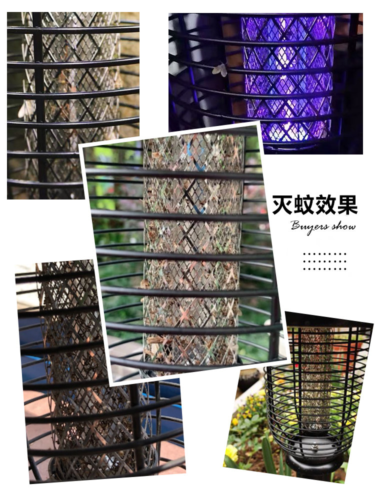 New solar mosquito killing lamp outdoor waterproof lawn lamp courtyard ...