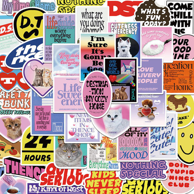 47 Korea THENCE decorative sticker laptop luggage computers waterproof ...