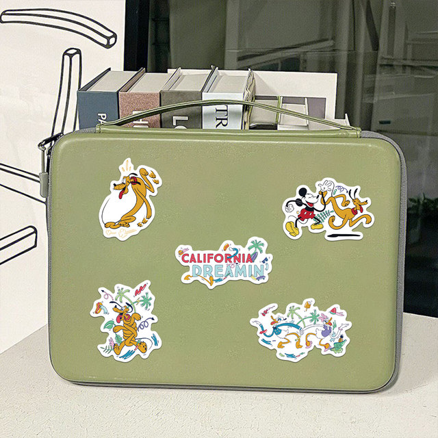 50 deformed Mickey stickers, cute cartoon graffiti, creative decorative ...