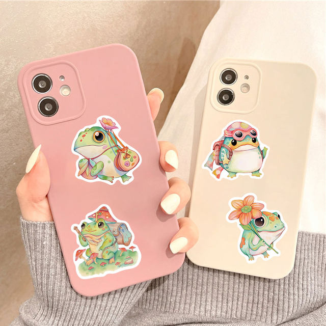 50 colorful fruit juice fat frog stickers cartoon laptop luggage box ...