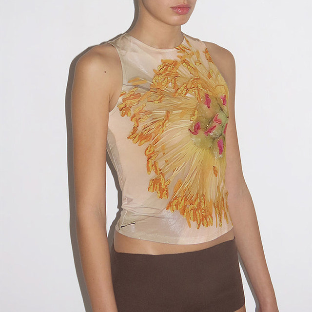 Spot Palomawool Ms. Hua Rui pattern series sleeveless top/vest skirt ...