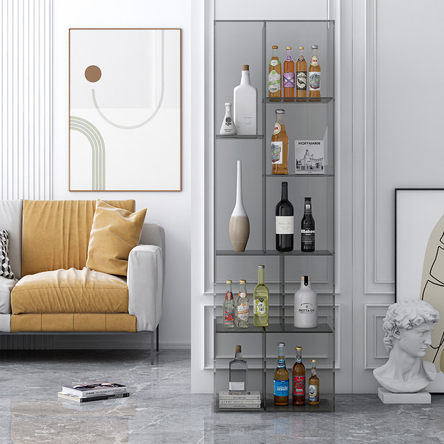 Light luxury modern storage shelter acrylic living room storage display ...
